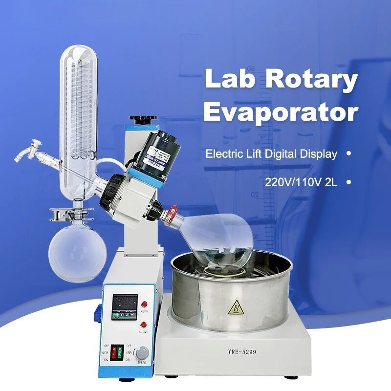 2LRotary evaporator RE-5299 laboratory equipment for distillation and chemistry experiments ...