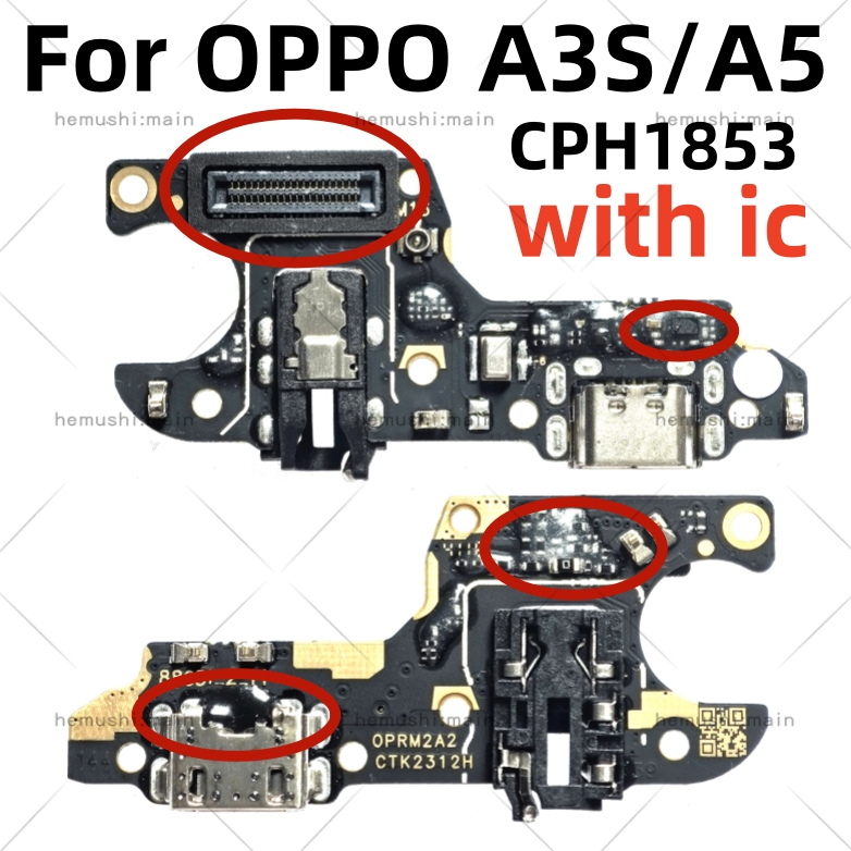 USB Charging charger port board For OPPO A3S / A5 CPH1853 Mainboard ...