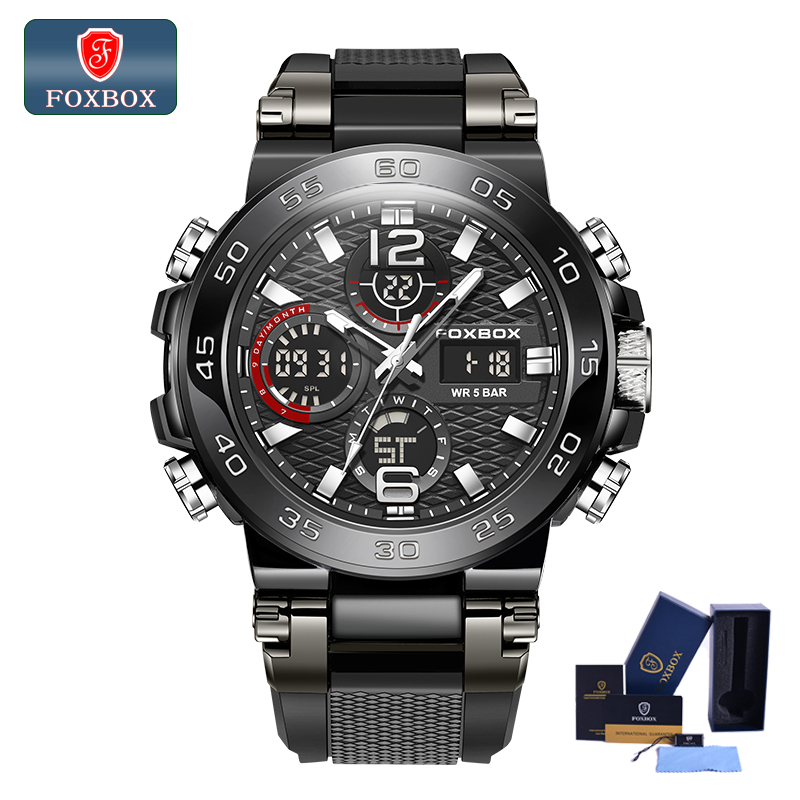 FOXBOX Jam Tangan Lelaki LIGE Digital Sport Watch For Men Swimming ...