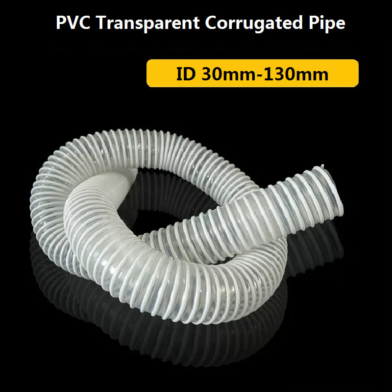 PVC Bellows Duct Transparent Hose Engraving Machine Sawdust Vacuum Pipe ...