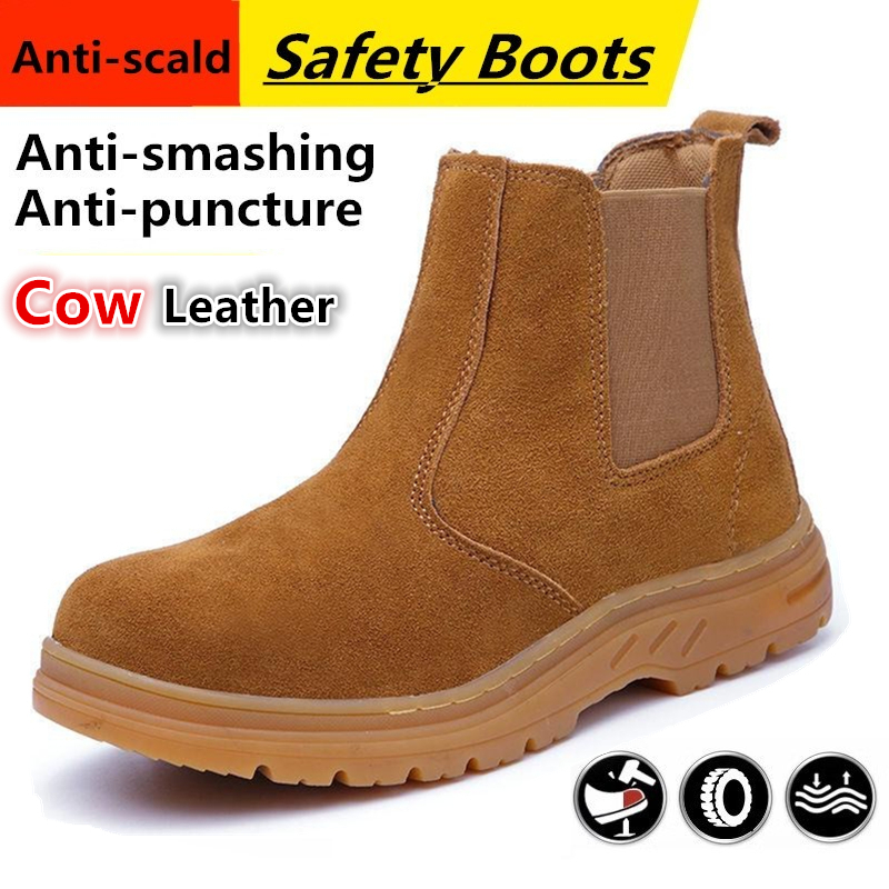 Steel Toe&KEVLAR Plate Anti-smashing and Anti-puncture Safety Boots ...