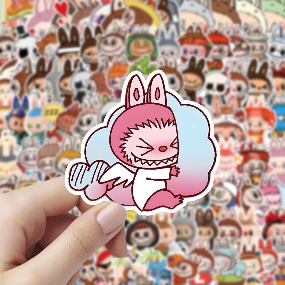 50 Sheets Cute Cartoon labubu labubu Stickers Phone Case Computer ...