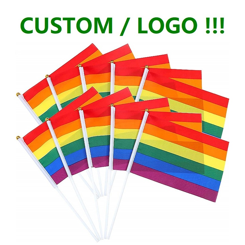 Custom Stick Flag Personalized Double Side Handheld Flags Design Your ...