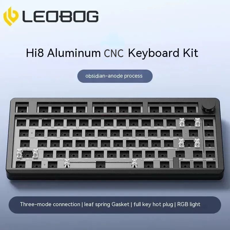 Ready stock! Leobog Hi8 Hi8SE Three Mode Bluetooth 2.4g Wireless RGB Mechanical Keyboard Hot ...