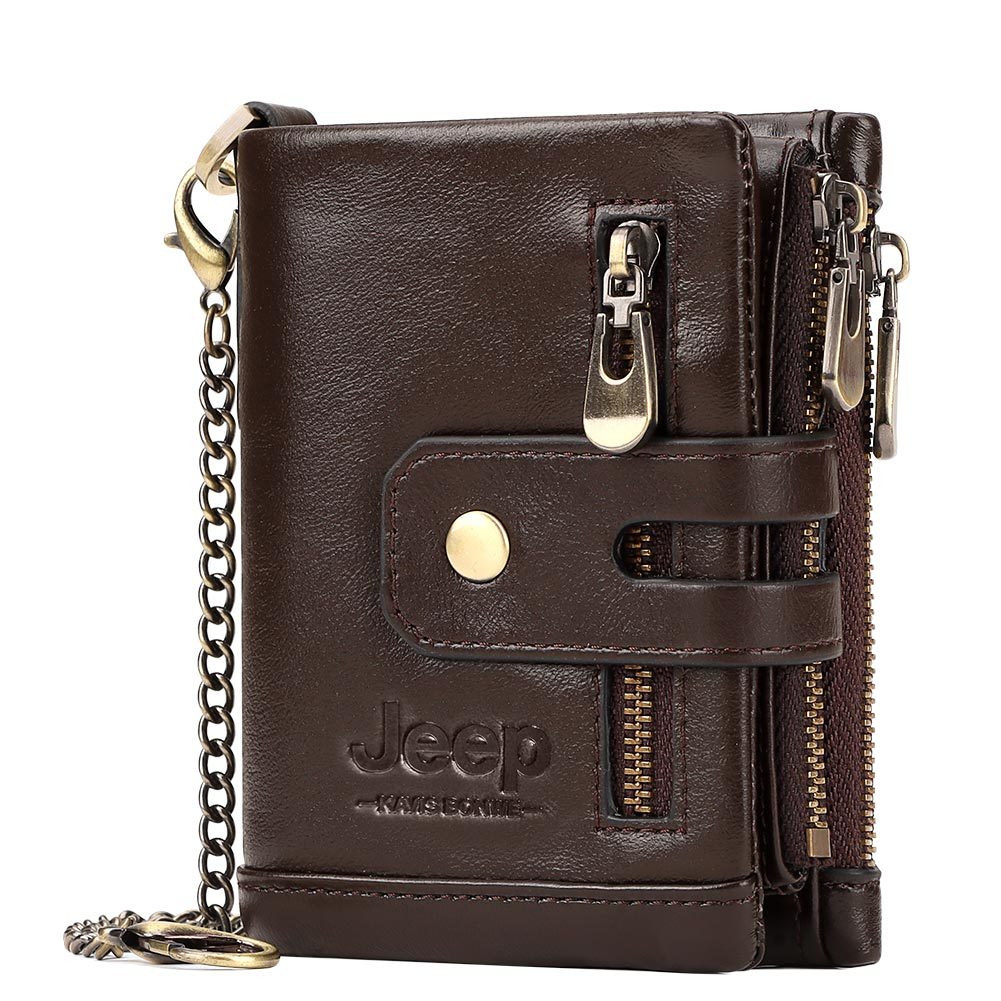 HUMERPAUL Wallet For Men Cowhide Leather Men Wallet Rfid Bifold Dompet ...