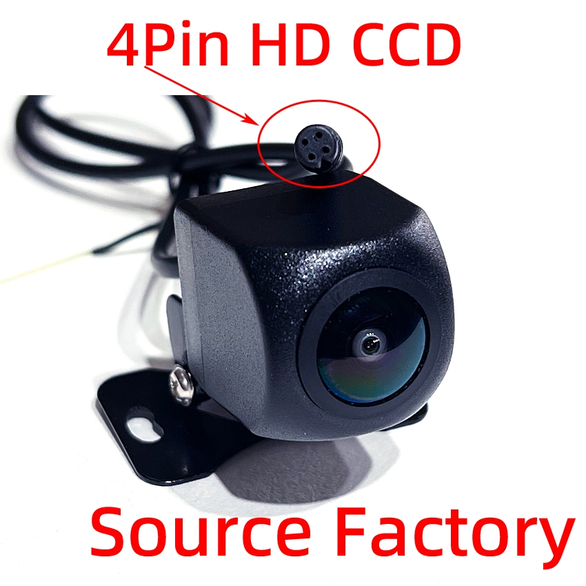 4Pin Car Rear Camera Reverse Camera CCD NTSC 12v voltage HD Fisheye ...