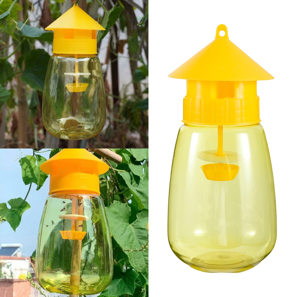 Fruit Fly Trap Yellow Plastic Drosophila Trap Anti Flies Housefly ...