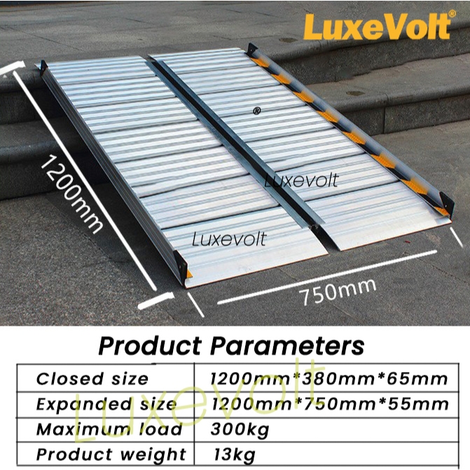 Folding Aluminum RampsMovable Ramp Board Left And RightFolding Light ...
