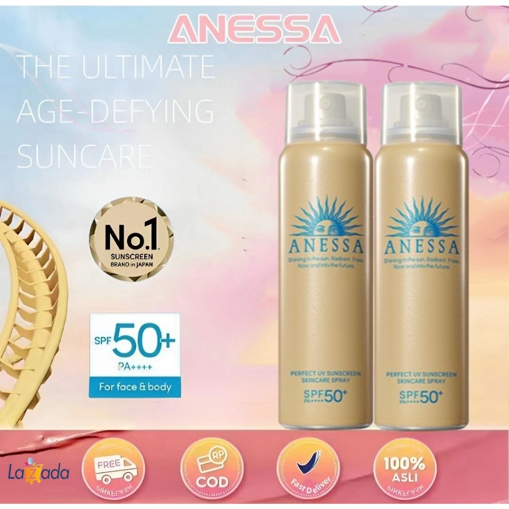Anessa Perfect UV Sunscreen Skincare Gold Spray 60g 50 SPF | Shopee ...