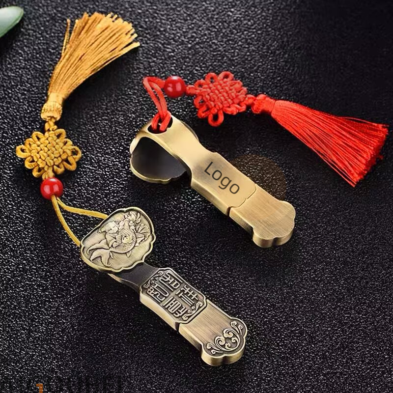 Creative Metal Chinese Style Ruyi Flash Drive USB High Speed Drive Mini ...