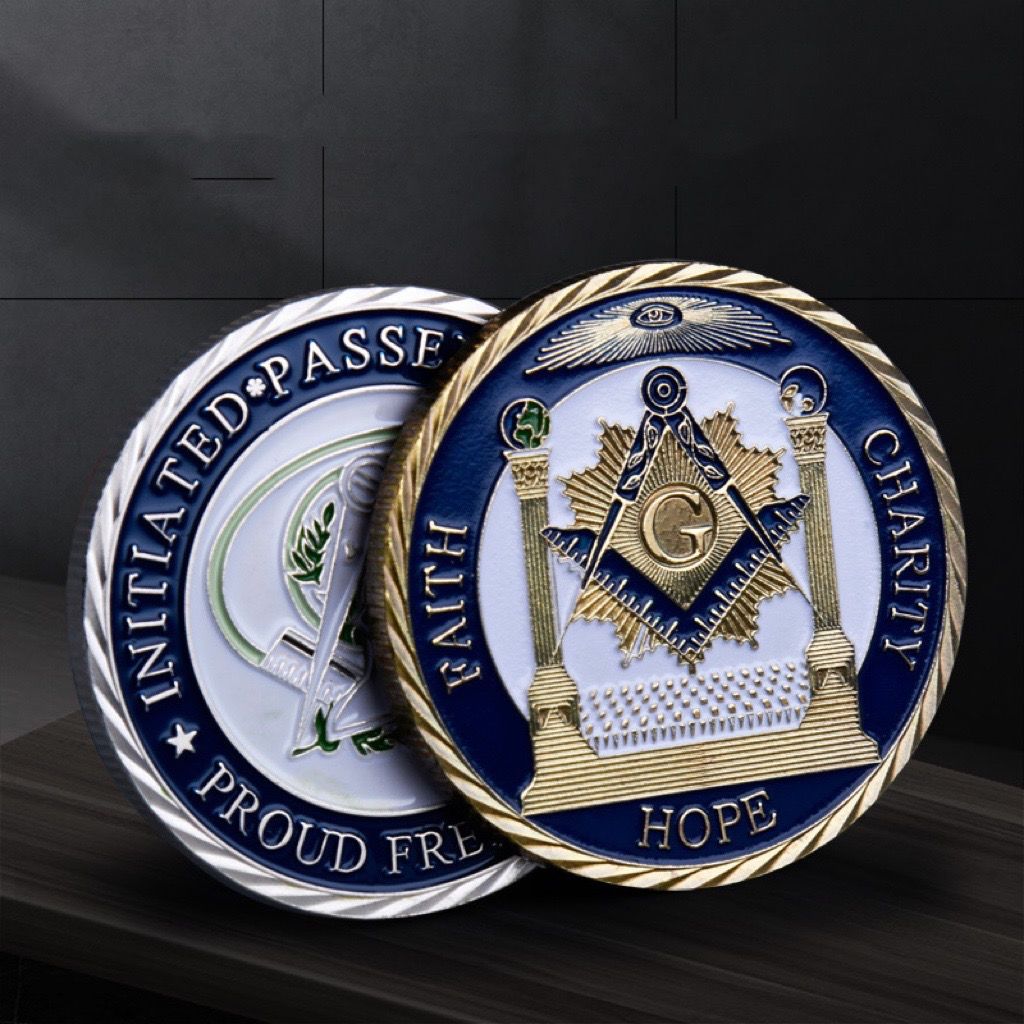 Freemason commemorative coins/collectible commemorative coins | Shopee ...