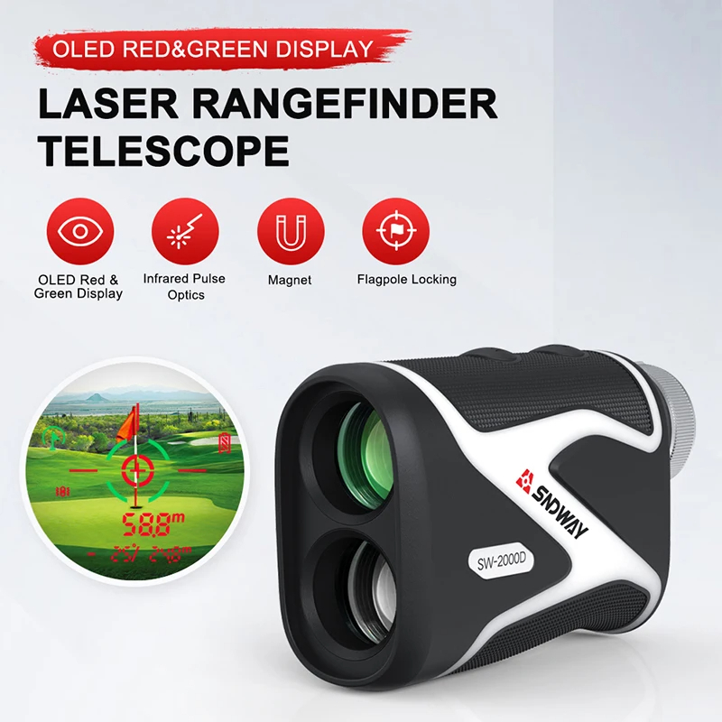 SNDWAY Golf Laser Rangefinder 1000-2000M Telescope Distance Meter for ...