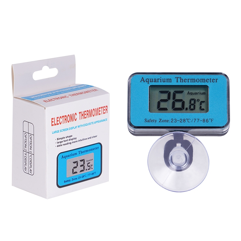 Digital LCD Aquarium Thermometer with Suction Cup Waterproof Mini ...