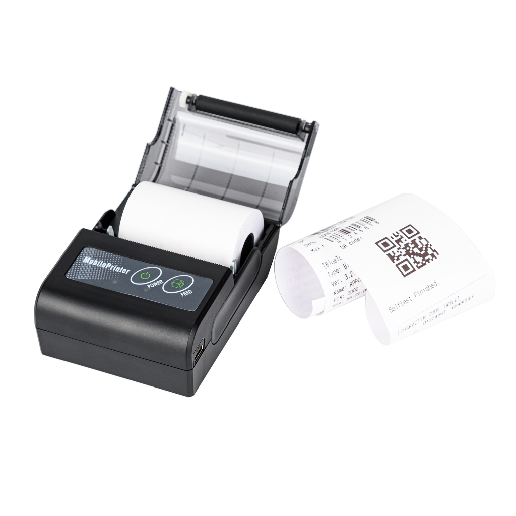 Portable Thermal Printer 58MM USB and Bluetooth Connection Handheld ...