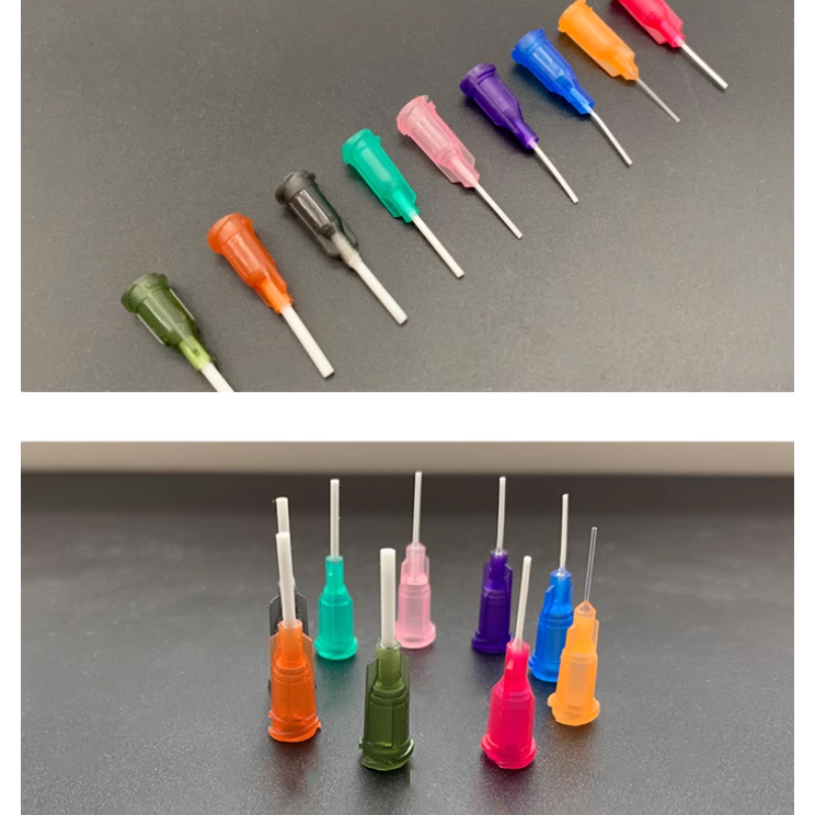 100 Dispensing glue needle syringe Needle 14G 15G 18G 20G 21G 22G 25G PTFE 1/2-inch flexible ...