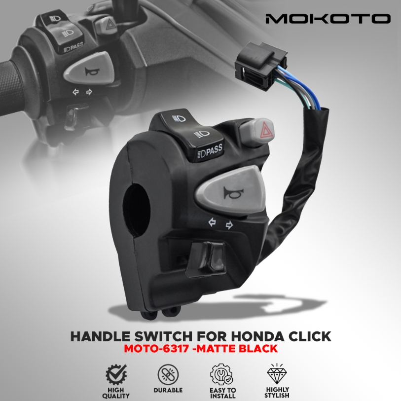 HONDA CLICK Vario 125i/150i Handle Grip Switch with Passing Light Left ...