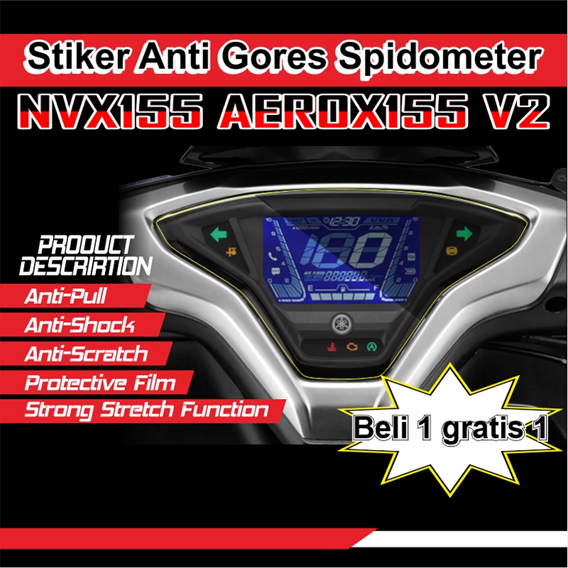 (Buy 1 free 1) yamaha nvx 155 v2 motorcycle speedometer sticker aerox ...