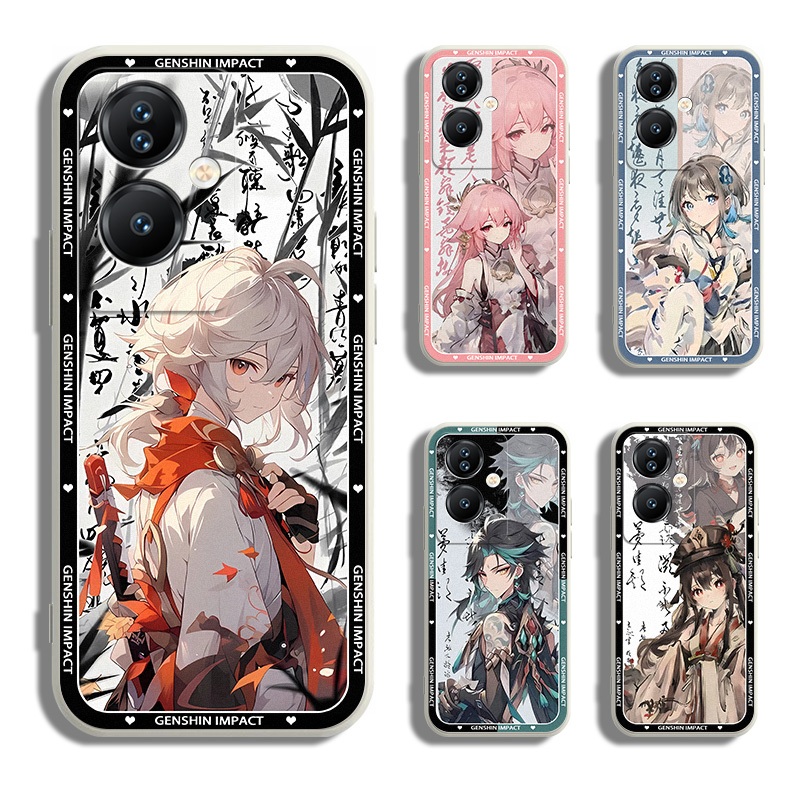 OPPO A3X CPH2641 Cover Genshin Impact Hu Tao Yae Miko Kazuha Soft Case ...
