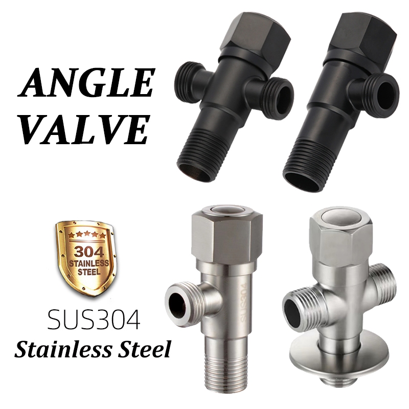 Angle valve one in and two out Stainless steel rotary globe valve ...