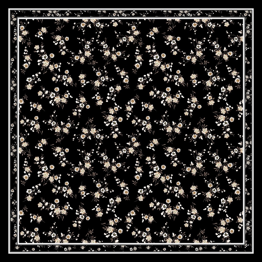 TUDUNG BAWAL PRINTED BIDANG 45 Bawal Corak Printed Design Bawal Cotton ...