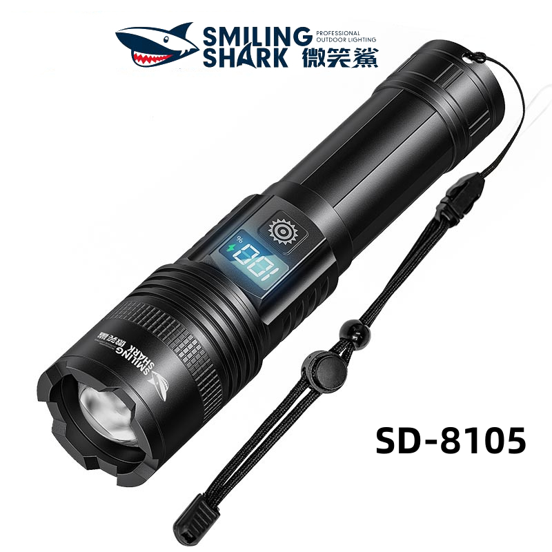 Smiling Shark Rechargeable Torch Light Led M60 6000LM Powerful ...