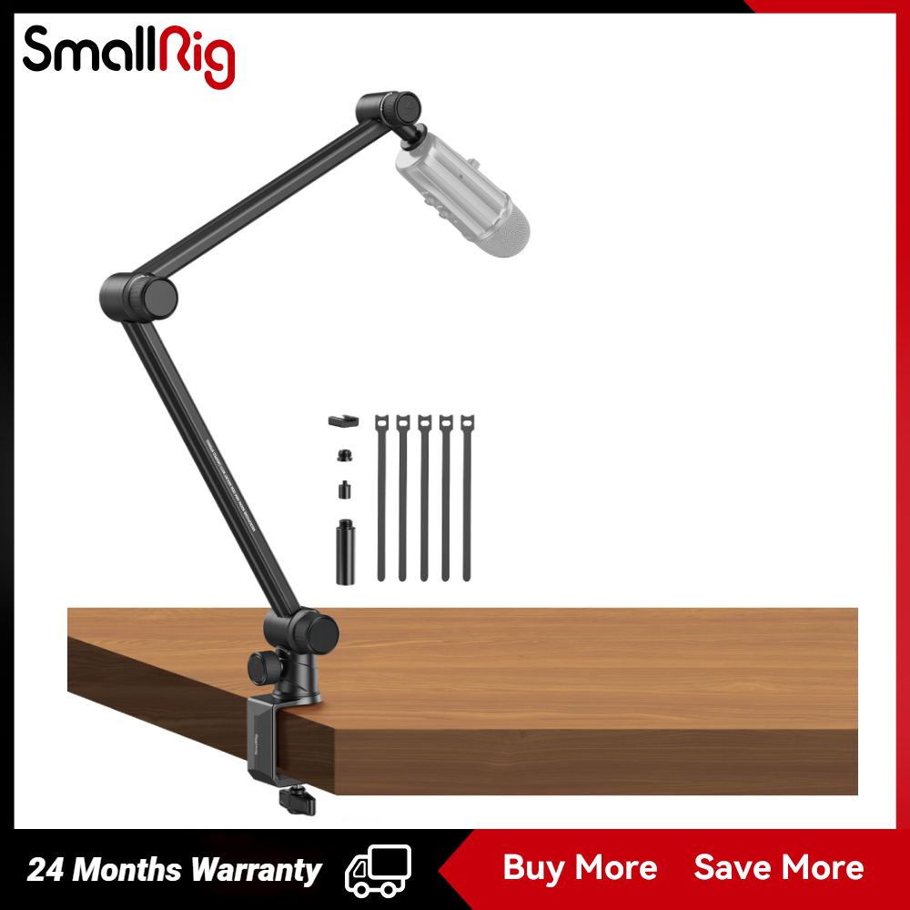 SmallRig Universal Microphone Boom Arm Desk Mount for Phone or Vlog ...