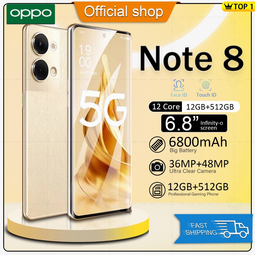 [COD] OPP0 Note 8 telefon pintar baharu 12GB RAM + 512GB ROM ...