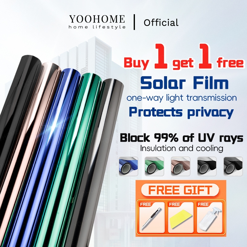 【Buy 1 Get 1 Free】Sunscreen film Building film Window film Tinted rumah ...