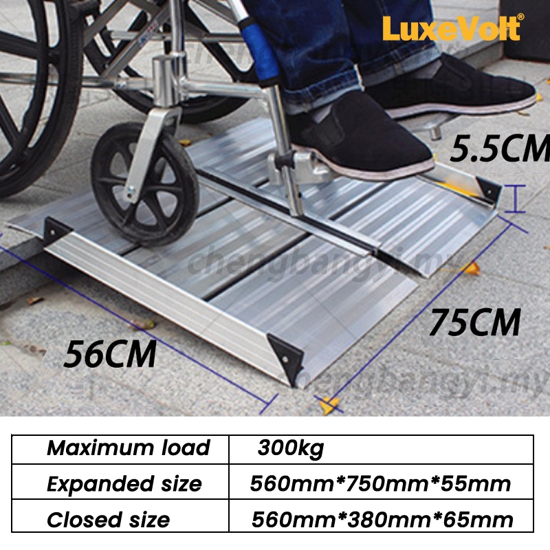 Movable Ramp Board Left And Right Folding Aluminum Ramps Light Portable ...