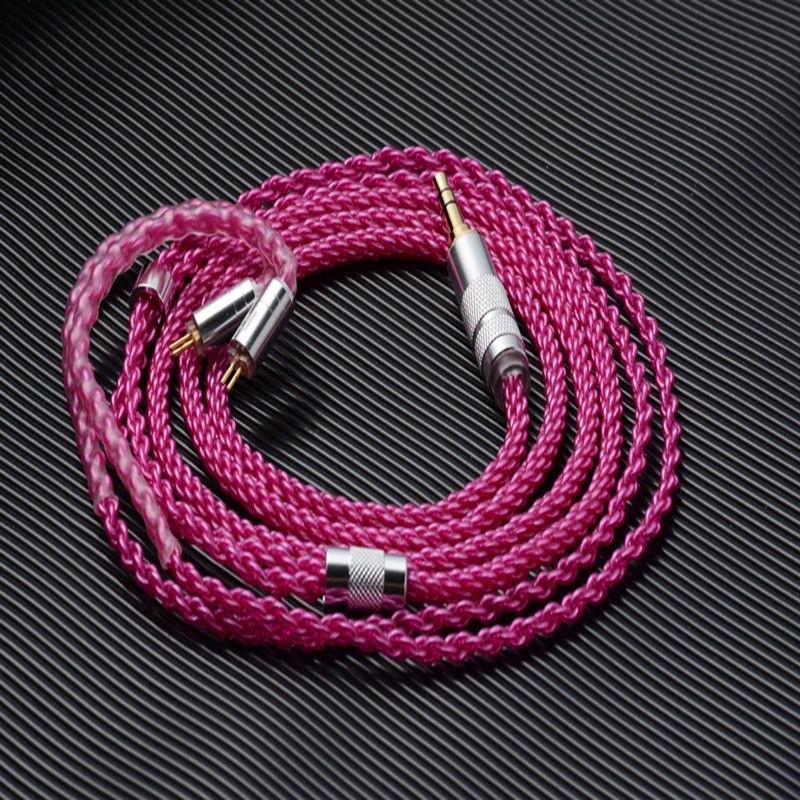 8 Strand 152 Core Braided Silver Plated Earphone Upgrade Cable MMCX ...