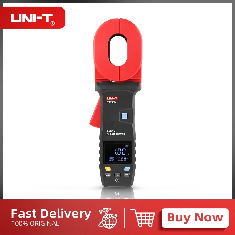 【One year warranty】UNI-T UT272+ UT273+ UT275+ Clamp Earth Resistance ...