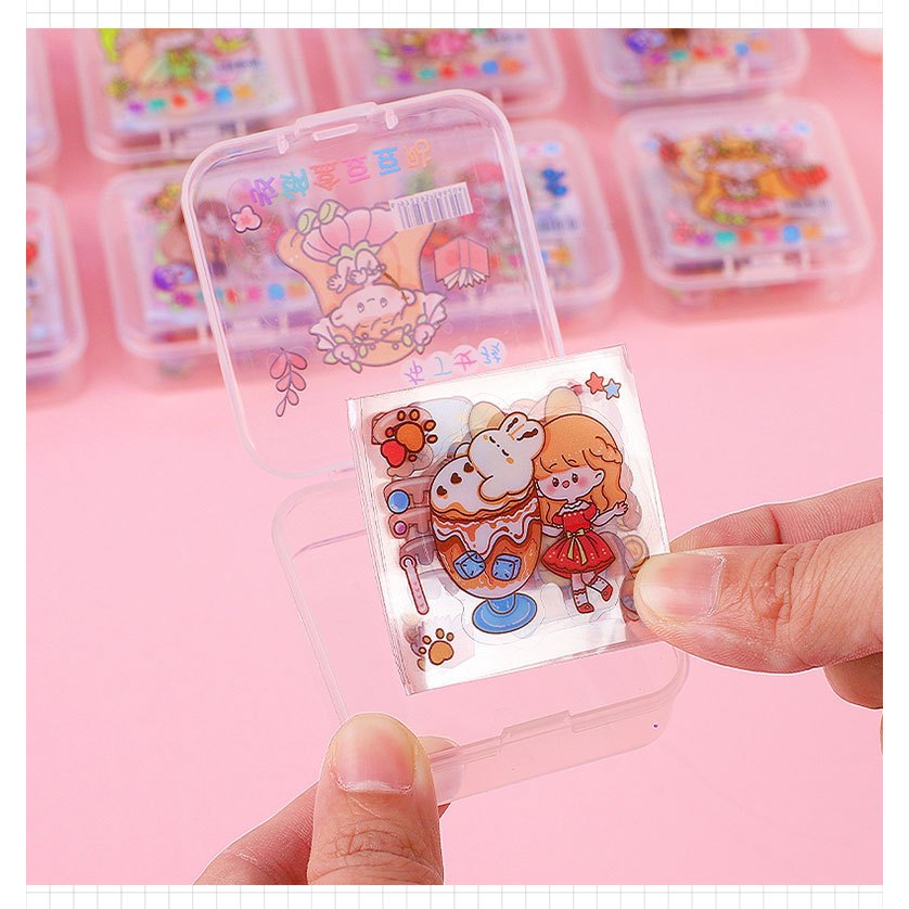 Creative Storage Box Stickers Cute Cartoon Material Stickers Deco ...