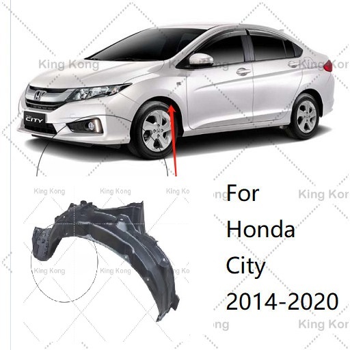 Car front fender liner for Honda City GM6 2014 2015 2016 2017 2018 2019 ...
