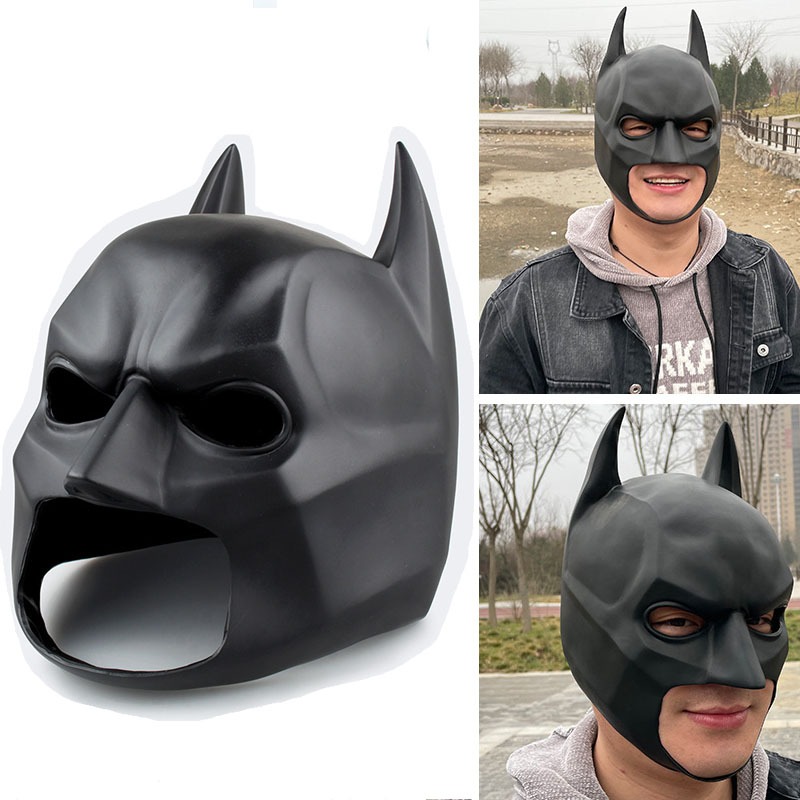 Carnival Cosplay Mask Batman Halloween Party PropsThe Dark Knight PVC ...