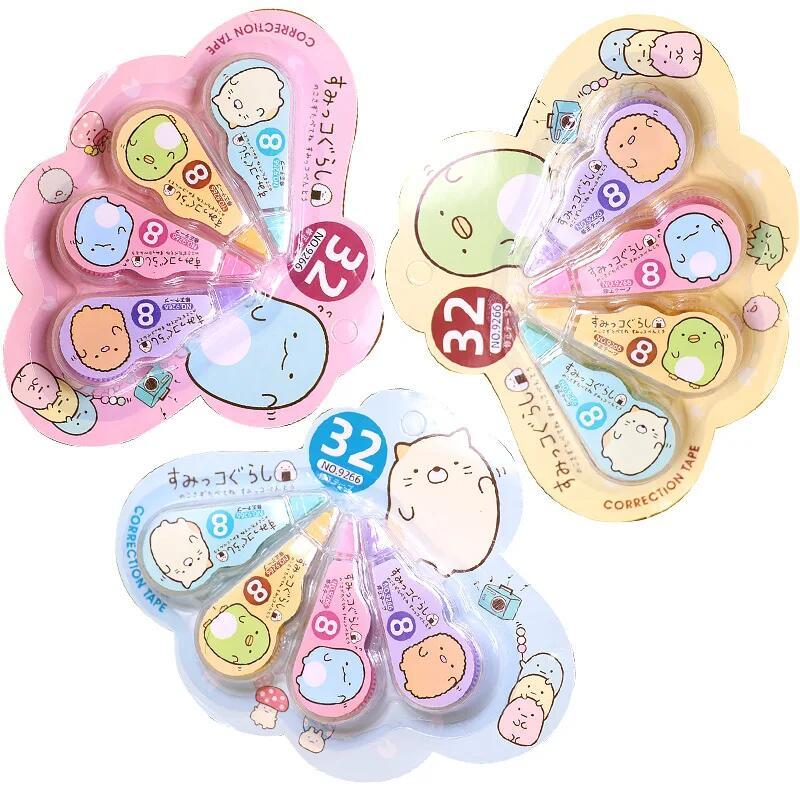 4pcs/pack Cute Cartoon Correction Tapes Kawaii White Out Correct Bands ...