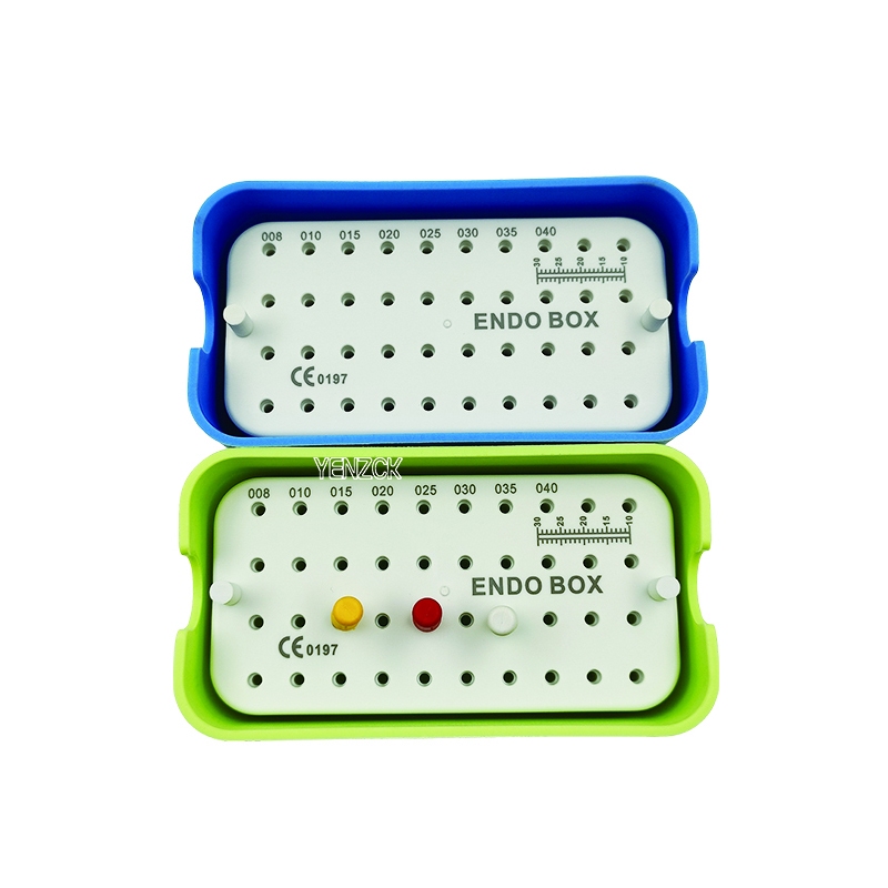 Dental Endo Box With Ruler 40 Holes Blocks Stand for Endo Files ...