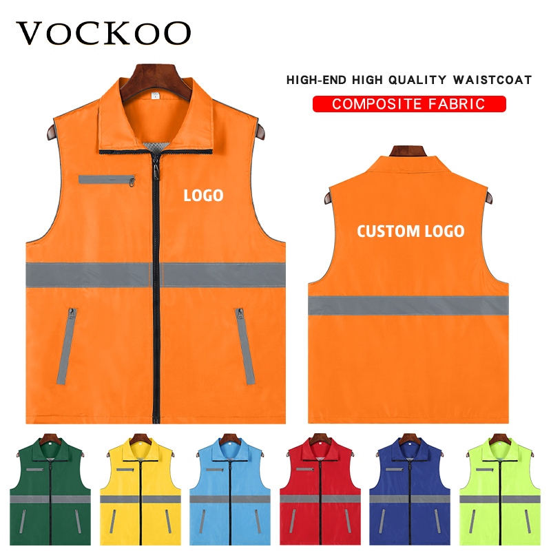 Vockoo#Reflective Eye-catching Sleeveless Vest Advertising Jacket ...