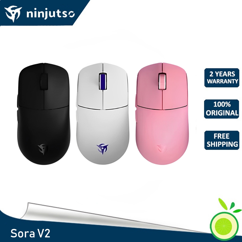 NINJUTSO Sora V2 Wireless Dual Mode Lightweight Ultra Long Range Gaming ...