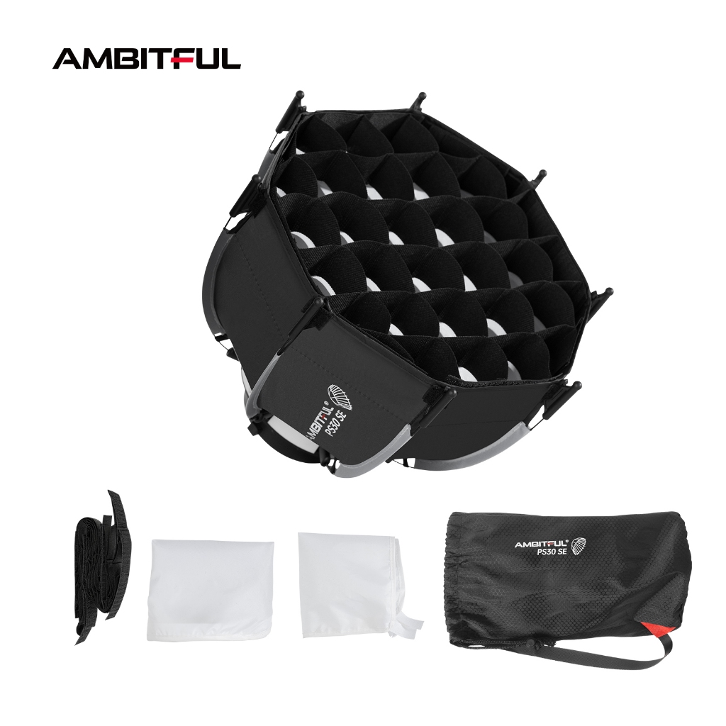 AMBITFUL 30cm 45cm 50cm PS30 PS45 PS50 SE Bowens Mount Octagonal ...