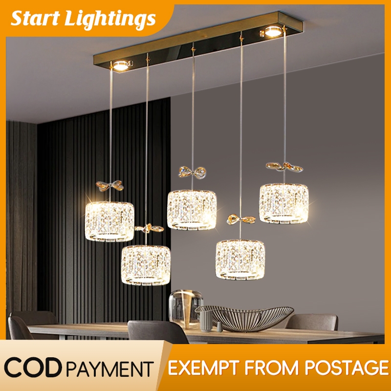 Light Luxury Restaurant Pendant Light Simple and Creative Dining Hall ...