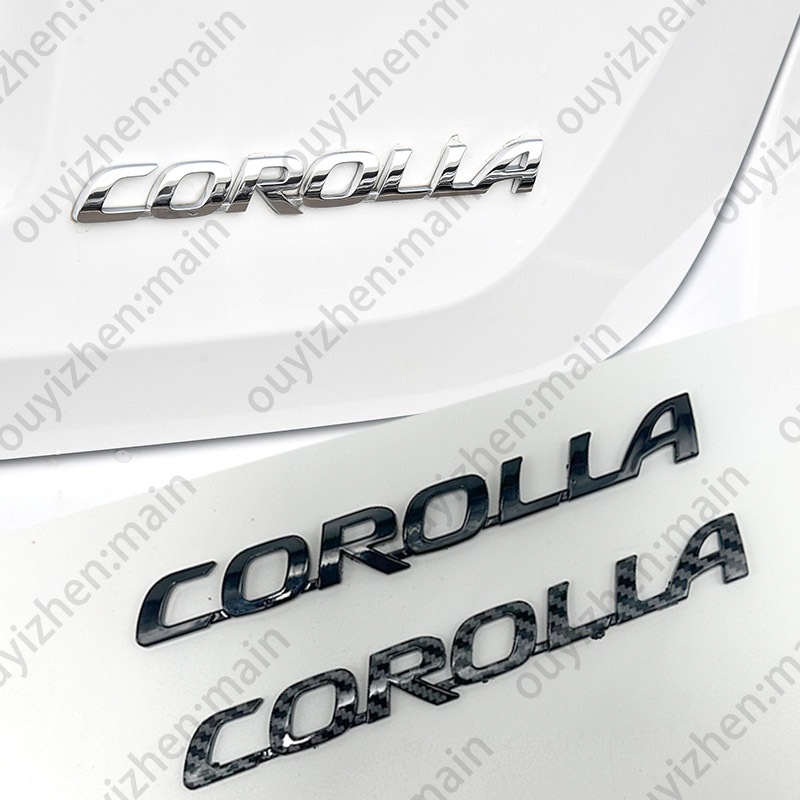 Toyota COROLLA Car Logo English Word Trunk Letter Sticker | Shopee Malaysia