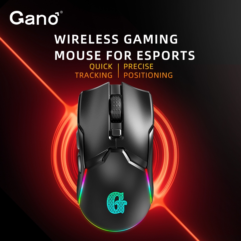Super value esports game G608 mouse wireless dual-mode macro internet cafe RGB pressure gun ...