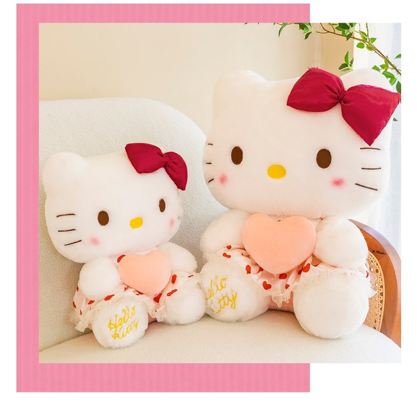Hug Love hello kitty Cat doll plush toy cute cartoon kitty plushie doll ...