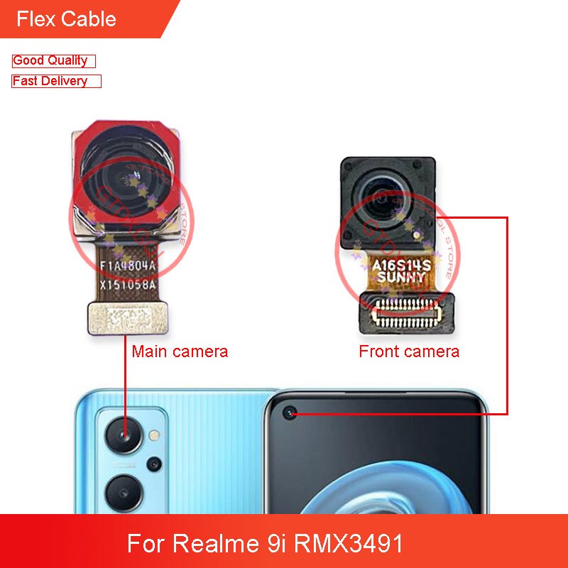Original Front Camera For Realme 9i RMX3491 Main Facing Camera Module ...