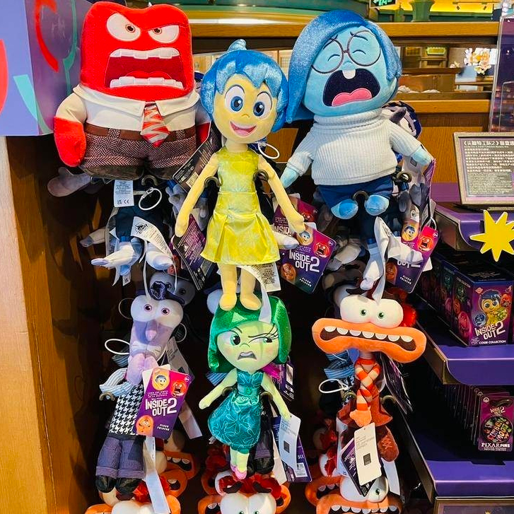 Disney Inside Out 2 plush doll, Joy and Sadness plush doll gift, anime ...