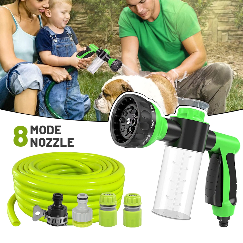 Foam gun car wash sprayer 10-35 M PVC water hose food grade water hose ...