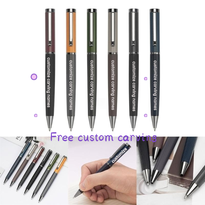 CUSTOM ENGRAVE Personalised Metal Ballpoint Pen Twist to Open Close ...