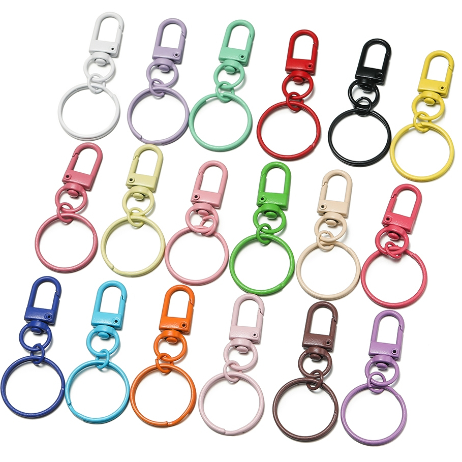 St. kunkka 5 Pieces Candy Color Claw Hook Keychain with Key Ring Ring ...