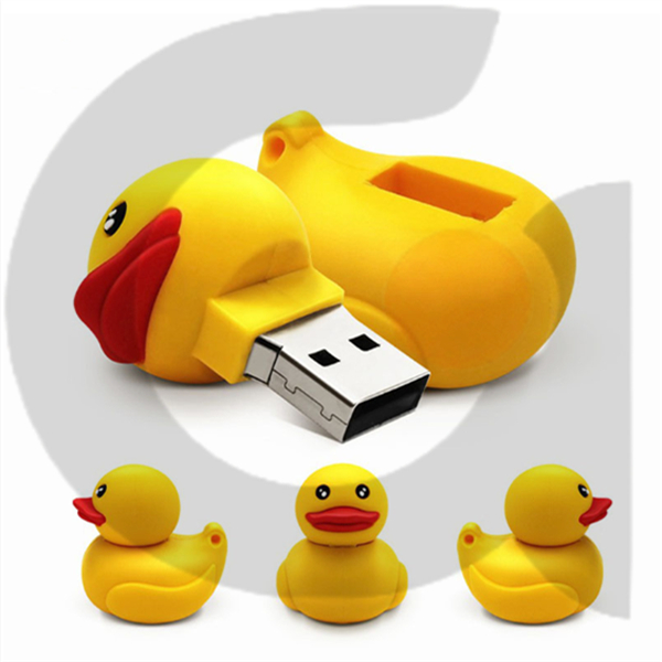 Silicone Cartoon Yellow Duck USB 2.0 High Speed Flash Drive Stick 1GB ...