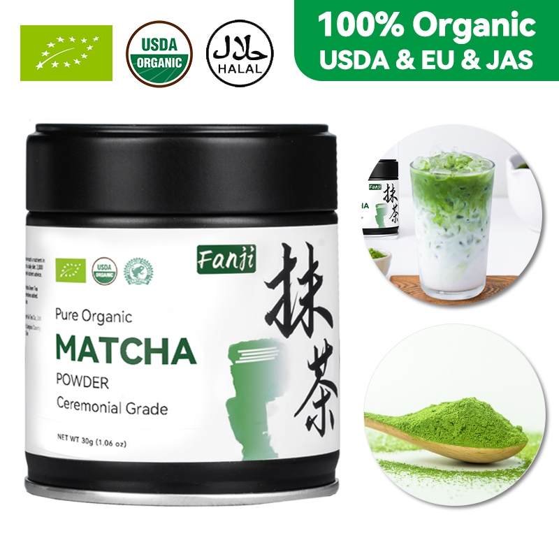 Organic Matcha Powder 有机抹茶Ceremonial Grade Matcha Green Tea Powder ...